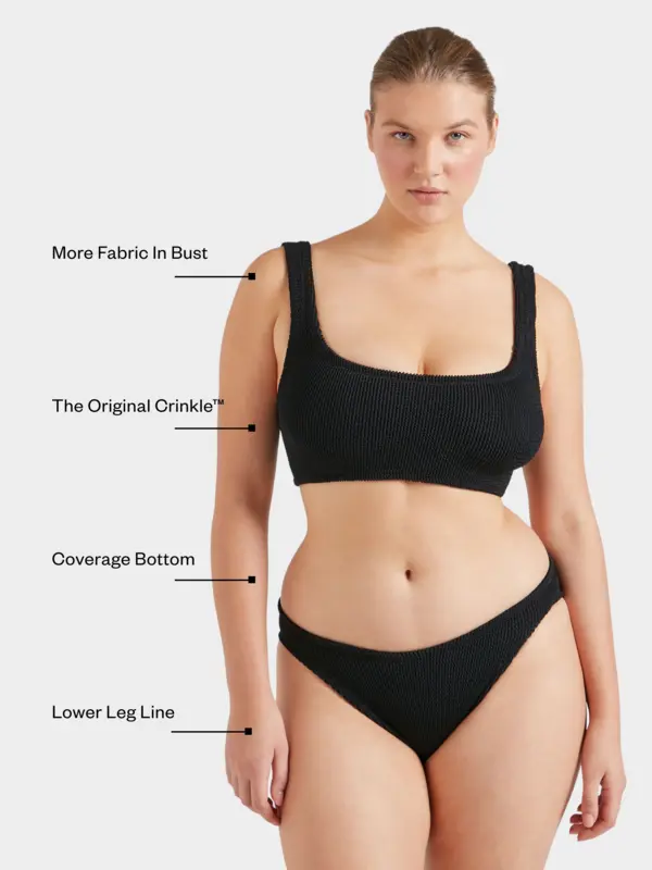 Hunza G Coverage Xandra One Piece - Black