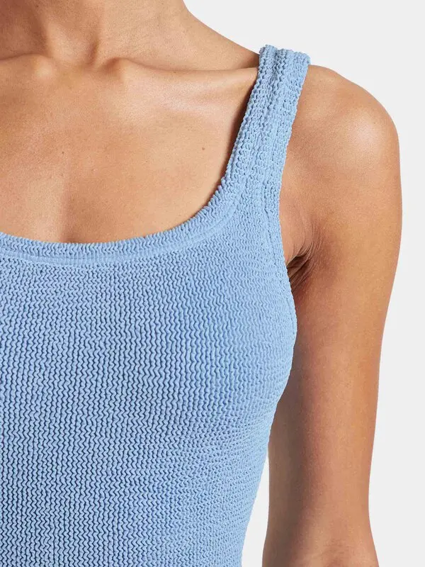 Hunza G Square Neck One Piece Swimsuit - Cornflower