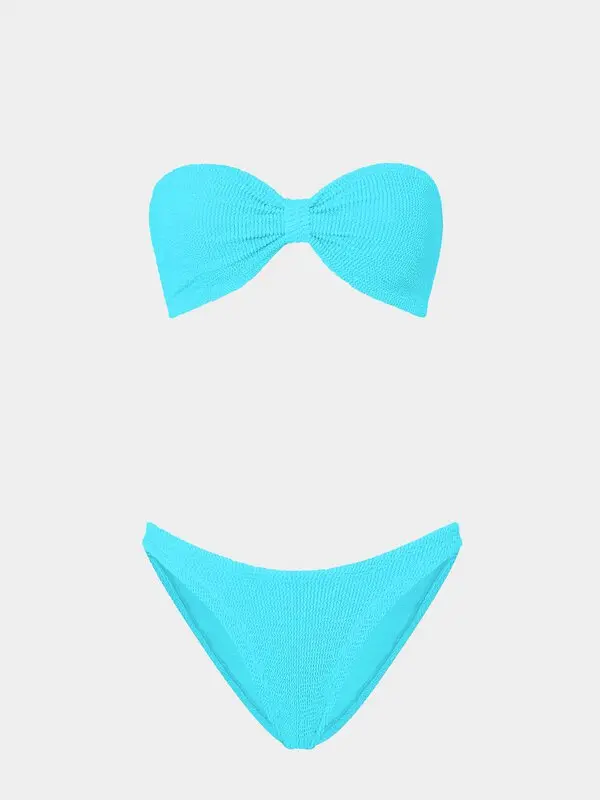 Hunza G Jean Bandeau Bikini - Aqua