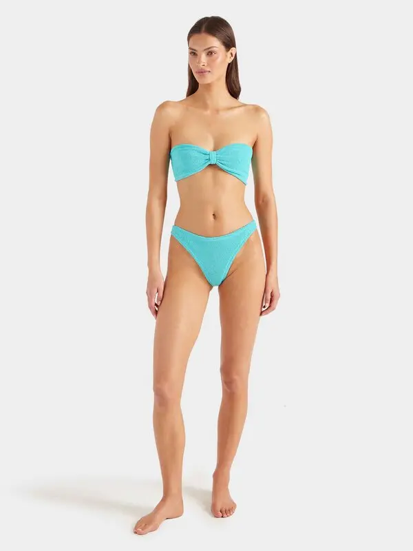 Hunza G Jean Bandeau Bikini - Aqua