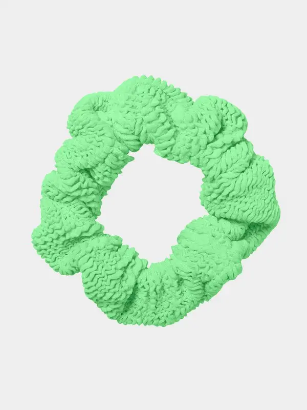 Hunza G Crinkle Scrunchie - Lime