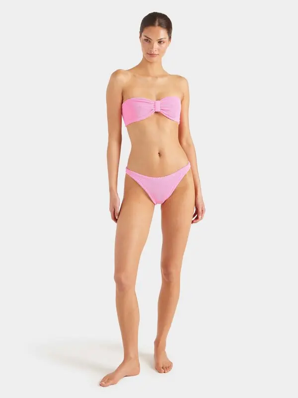 Hunza G Jean Bandeau Bikini - Bubblegum