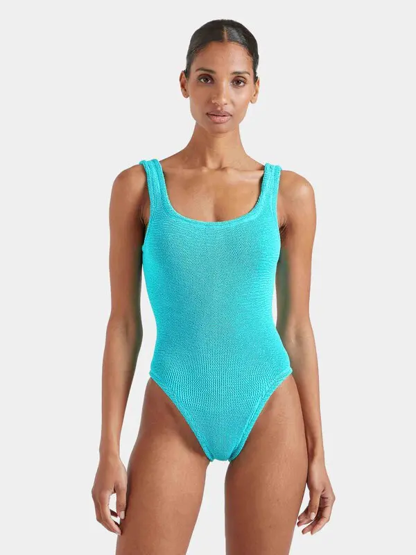 Hunza G Square Neck One Piece Swimsuit