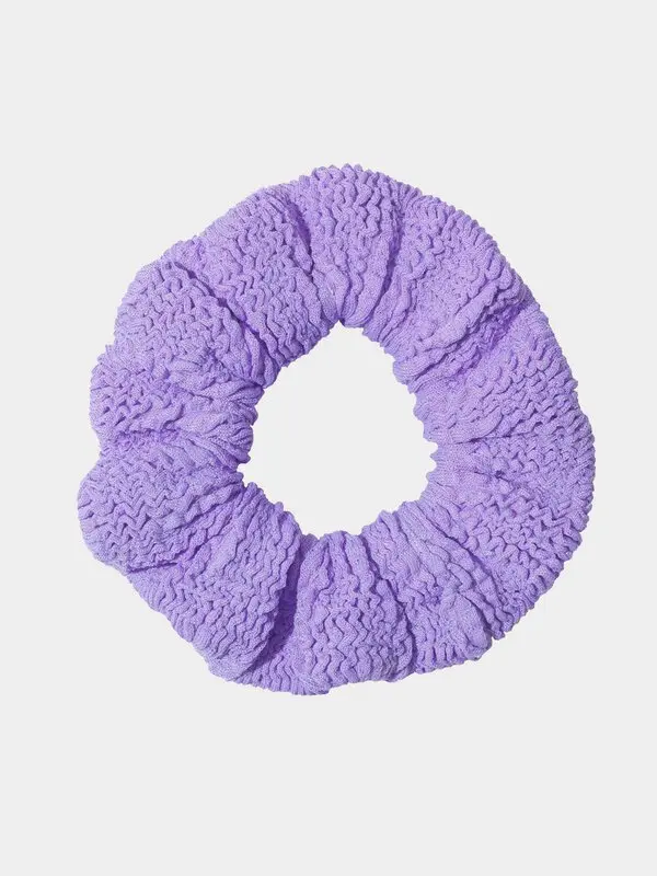 Hunza G Crinkle Scrunchie - Lilac
