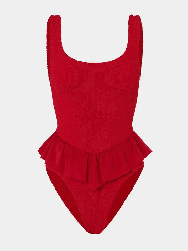 Hunza G Denise One-piece Swimsuit - Red
