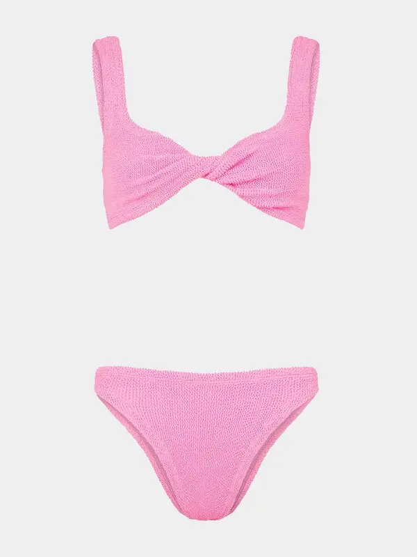 Hunza G Coverage Juno Two-piece Bikini - Bubblegum