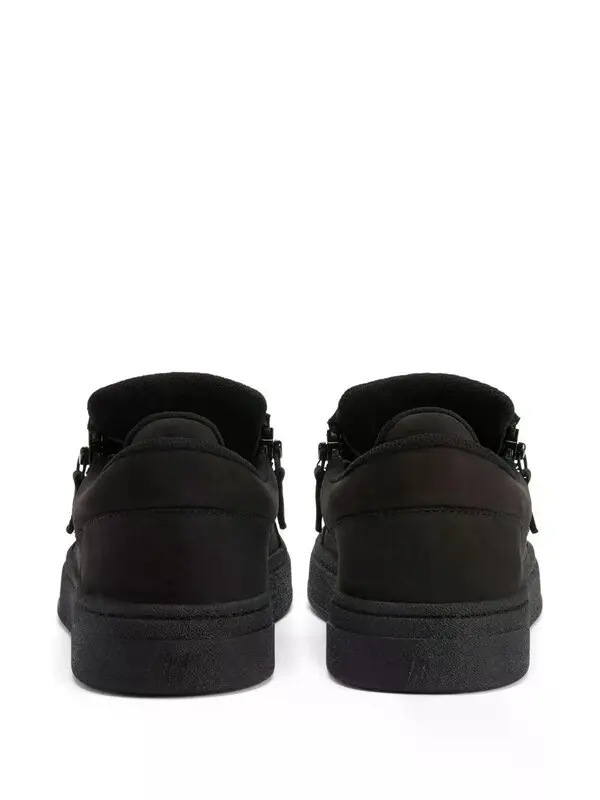 GIUSEPPE ZANOTTI Gz94 Double-zip Low-top Sneakers - Black