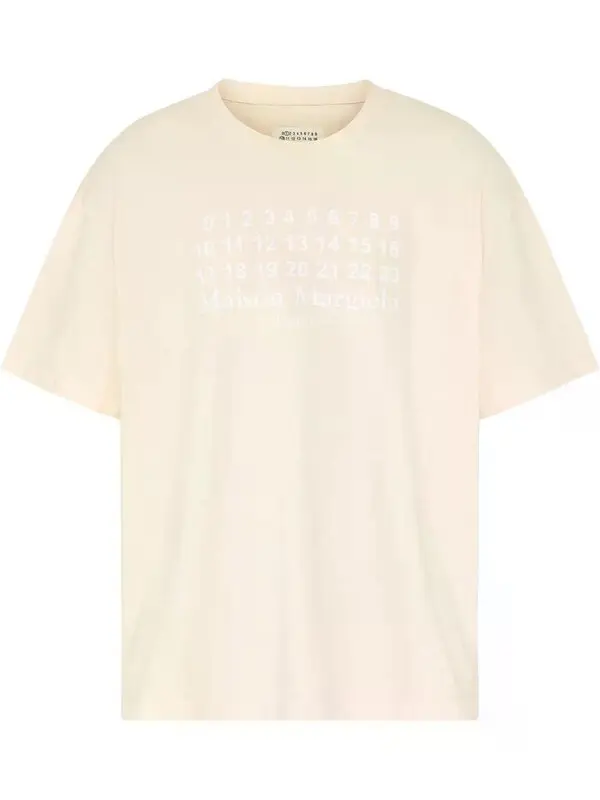 MAISON MARGIELA Logo-print T-shirt - Neutrals