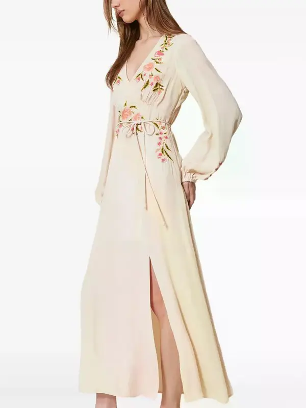 TWINSET Floral-embroidery Maxi Dress