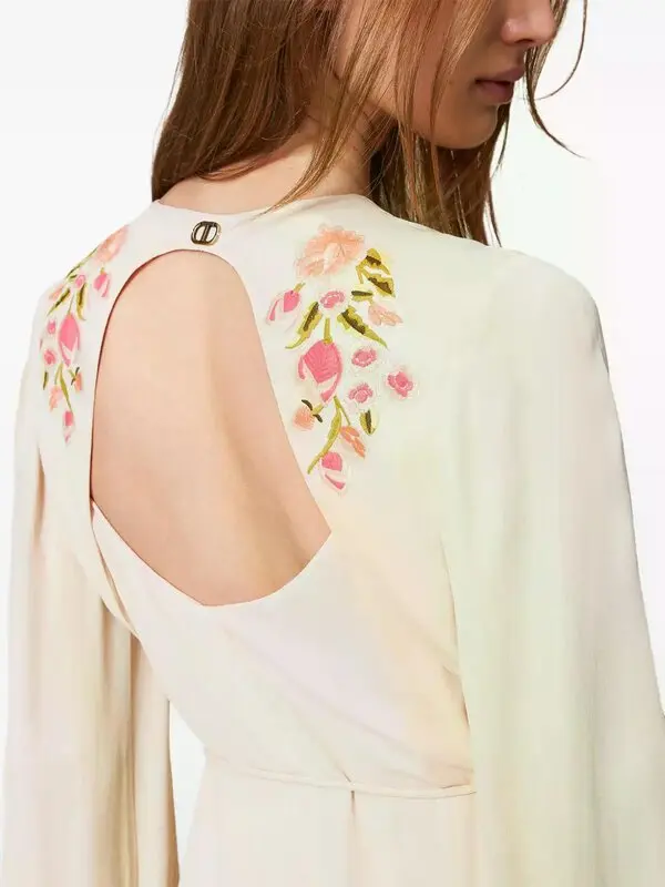 TWINSET Floral-embroidery Maxi Dress