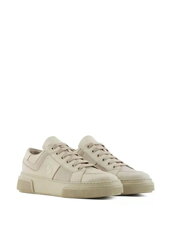 Giorgio Armani Panelled Sneakers - Neutrals