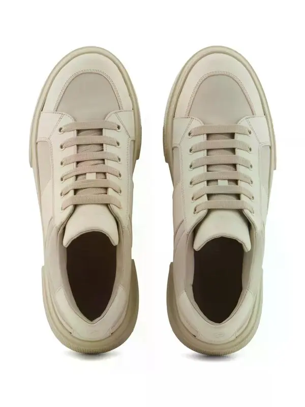 Giorgio Armani Panelled Sneakers - Neutrals