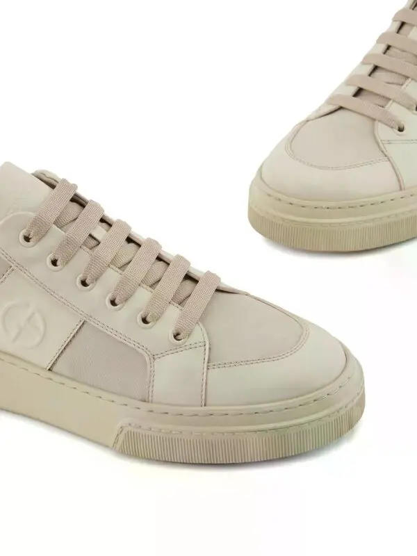 Giorgio Armani Panelled Sneakers - Neutrals