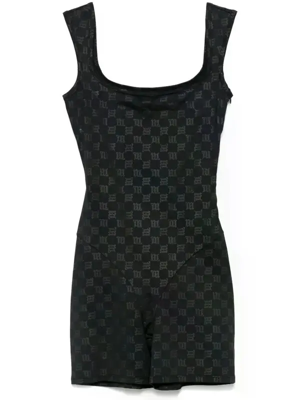 MISBHV Monogram Playsuit - Black