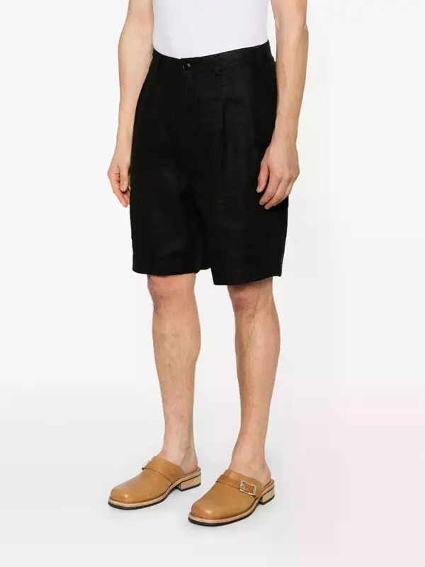 SUNFLOWER Pleated Linen Shorts