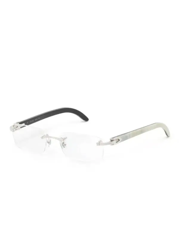CARTIER C Décor Rectangle-frame Glasses