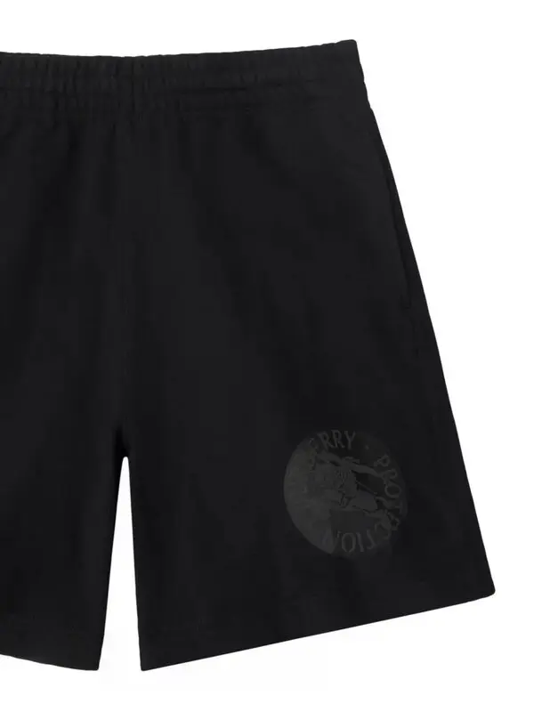 Burberry Equestrian Knight-print Shorts - Black