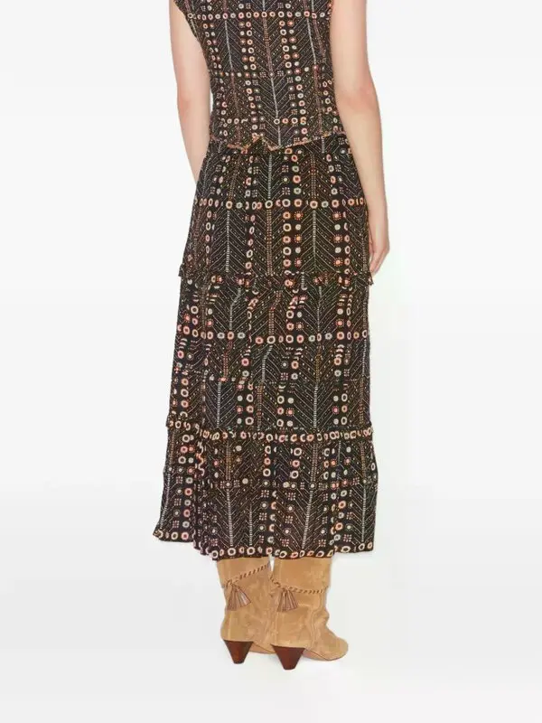 MARANT ETOILE Diya Maxi Skirt - Black