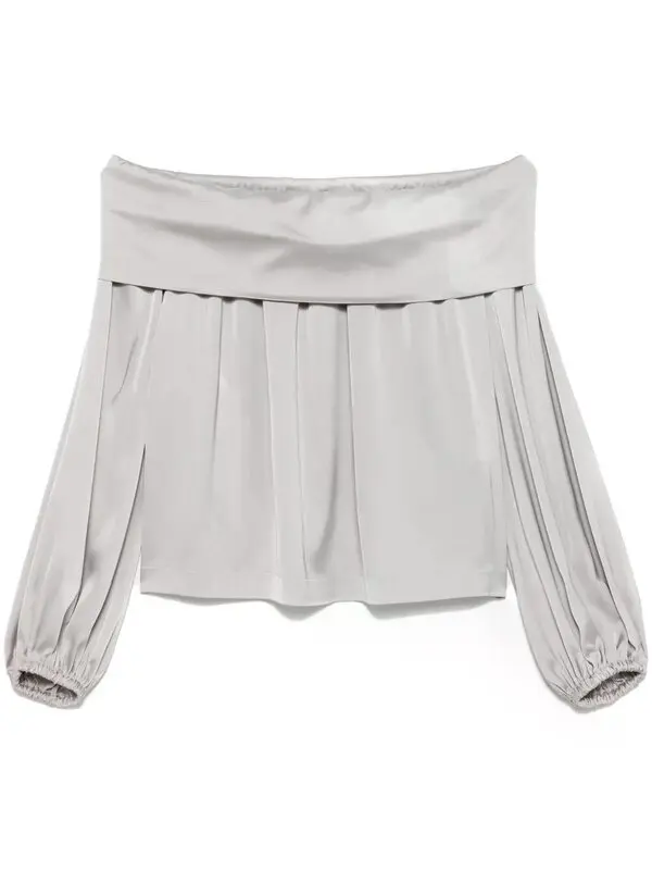 D.exterior Satin Blouse