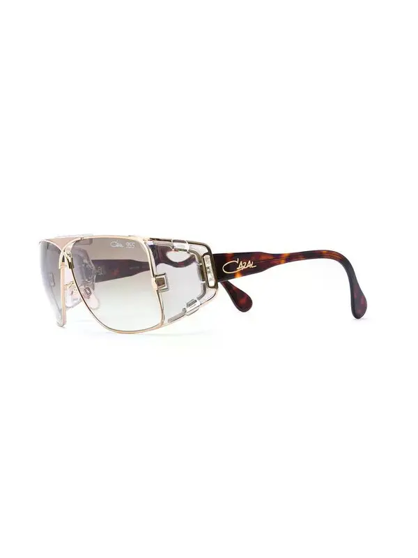 Cazal 955 Geometric Sunglasses - Brown