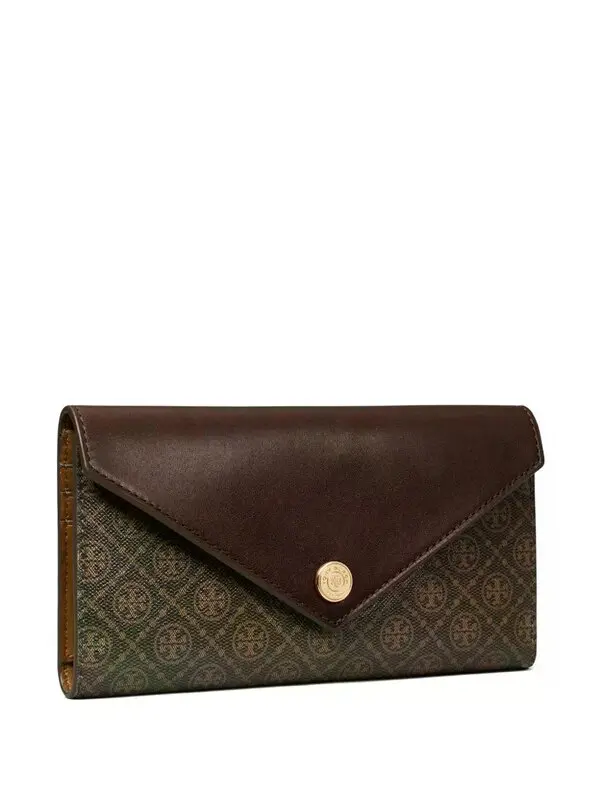 Tory Burch Monogram-pattern Wallet - Brown