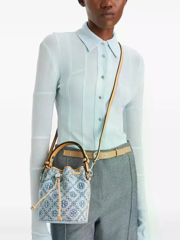 Tory Burch T Monogram Bucket Bag