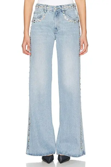 Coperni Studded Wide Leg Jeans