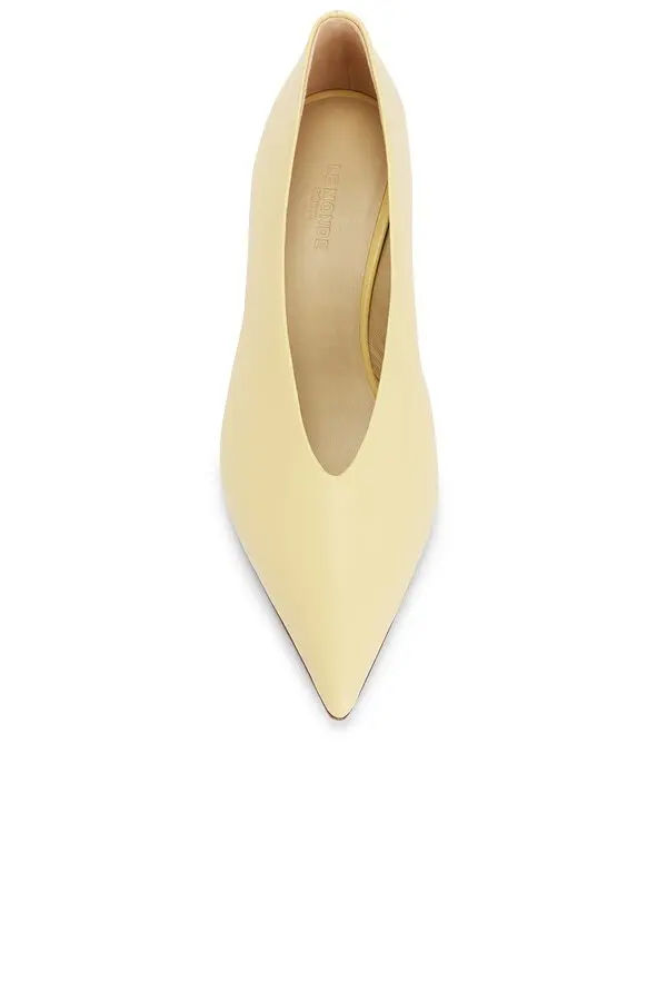 Le Monde Beryl Babouche Kitten Heel Custard 20% Off Editorialist