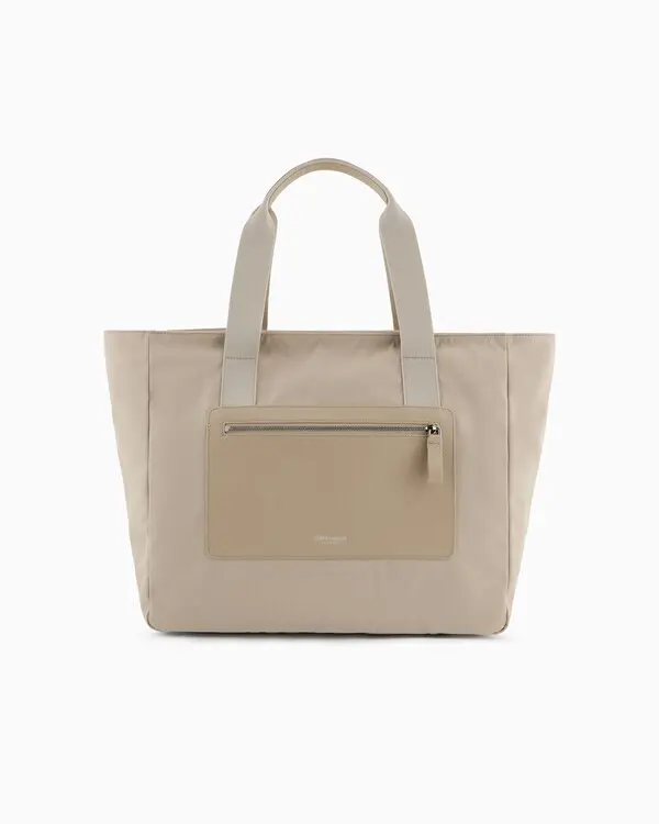 Giorgio Armani Medium Shopper Bag - Beige