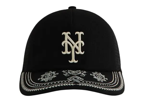 Kith X '47 New York Mets Franchise Trucker Hat - Black