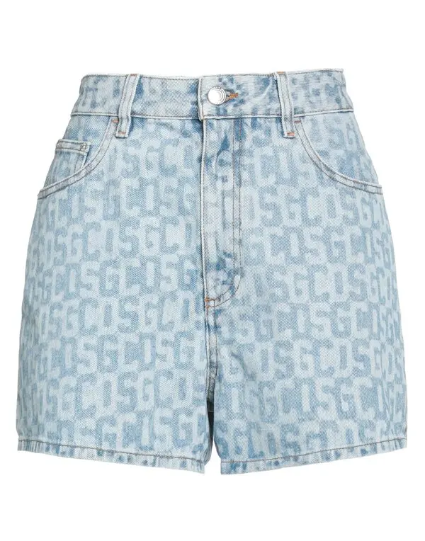 Gcds Logo Denim Shorts