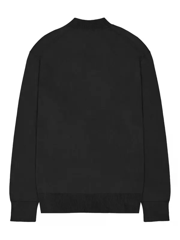 LANEUS Crew Neck Sweater - Black