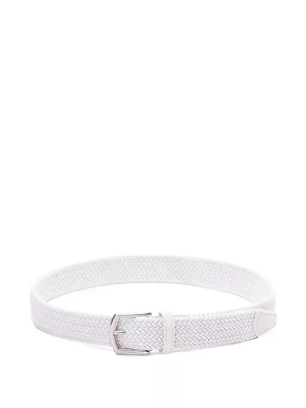 Anderson's Braided Belt - White