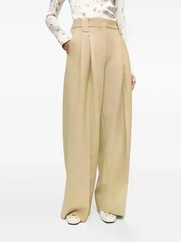 GANNI Appliqué Palazzo Trousers