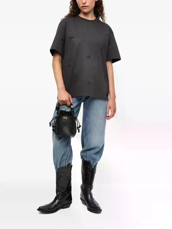 GANNI Logo-embellished T-shirt