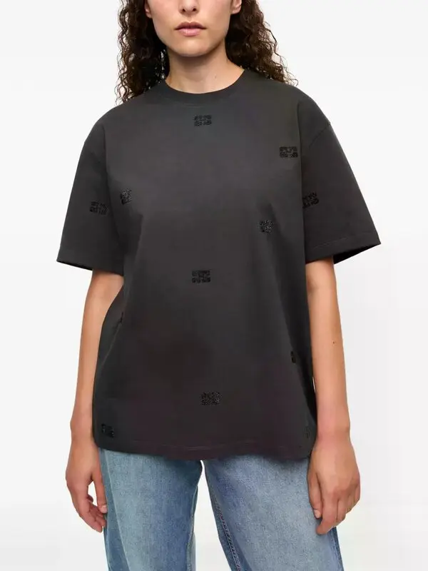 GANNI Logo-embellished T-shirt