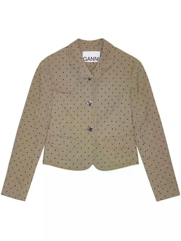 GANNI Polka Dot-print Blazer