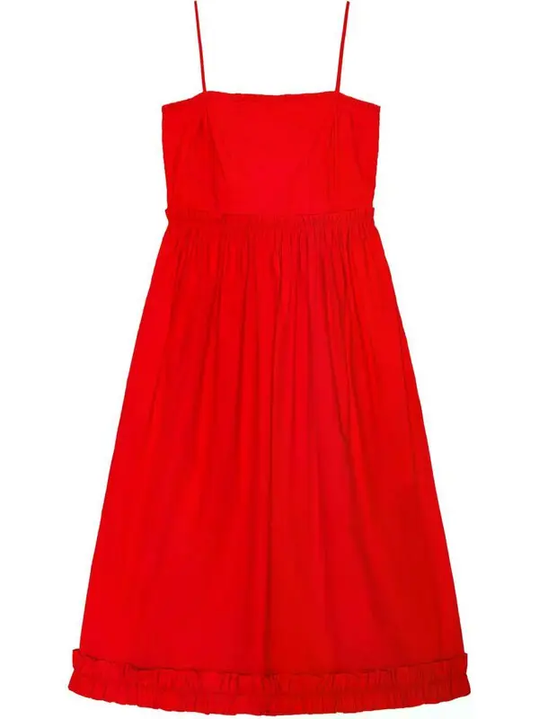 GANNI Midi Dress - Red