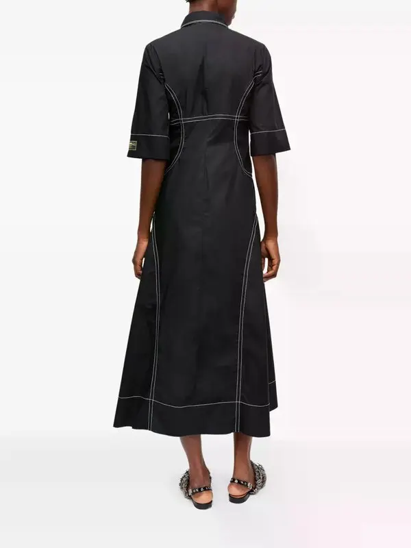 GANNI Contrasting Shirtdress