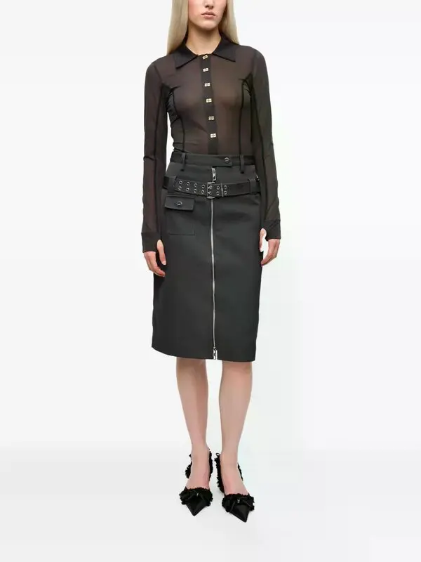 GANNI Belted Skirt