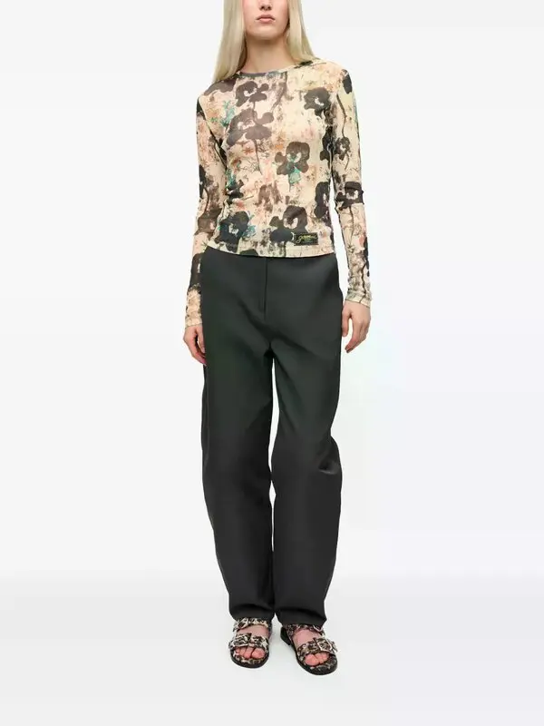 GANNI Floral-print Top