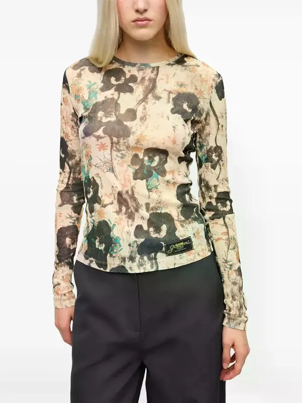 GANNI Floral-print Top
