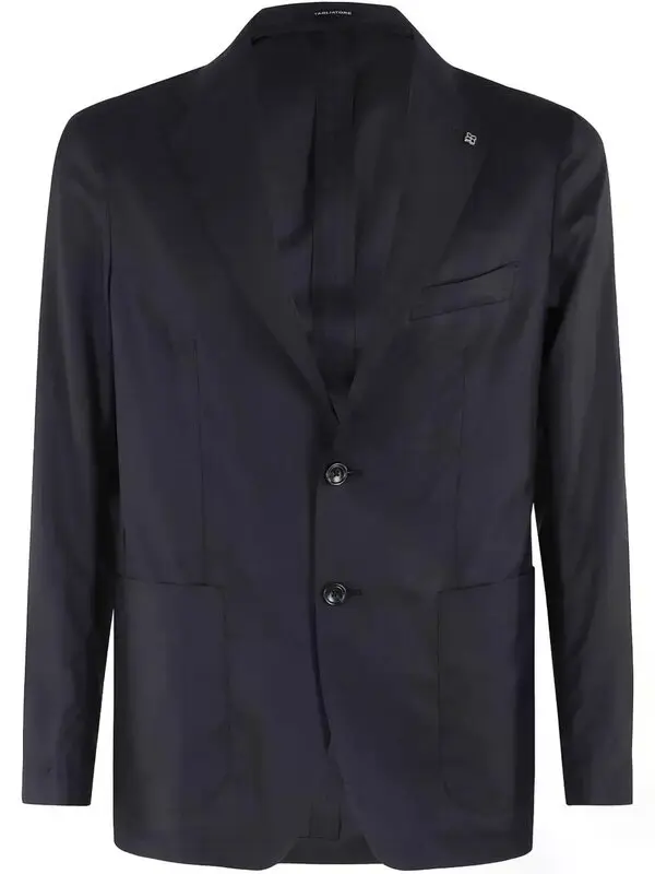 Tagliatore Brooch-detail Blazer - Blue