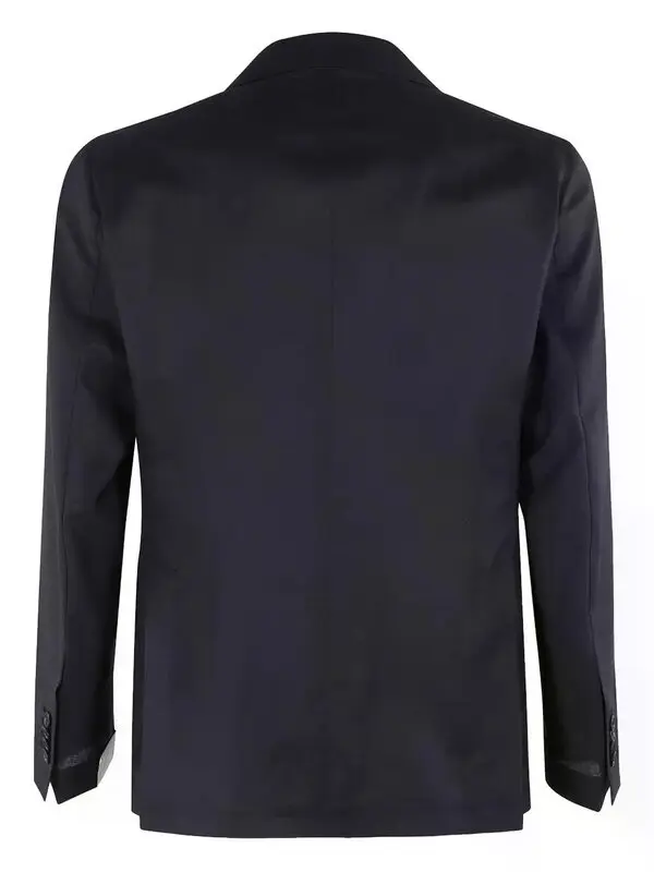 Tagliatore Brooch-detail Blazer - Blue