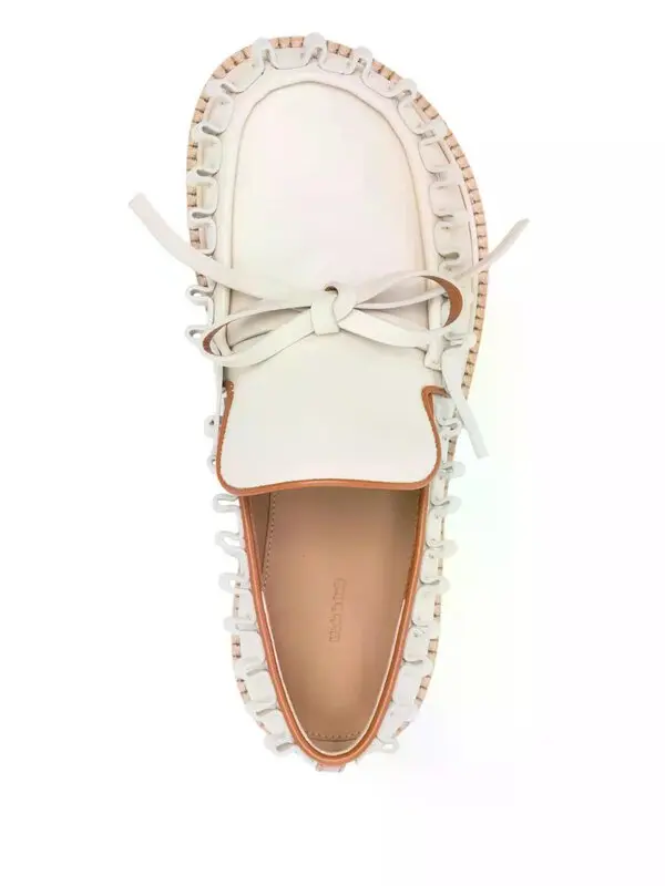 JW Anderson Bow-detail Leather Loafers
