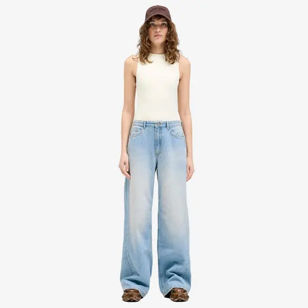 REPRESENT High Rise Wide Leg Jeans