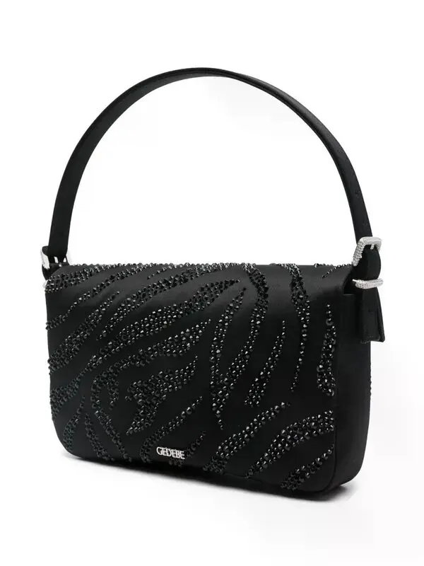 GEDEBE Habibi Embellished Shoulder Bag - Black