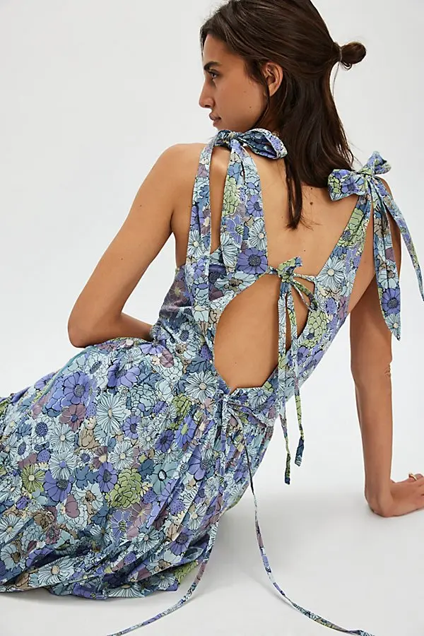 BALI Eternal Sunshine Maxi Dress - Blue Combo