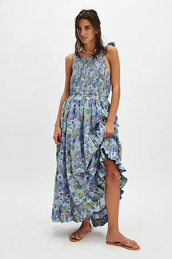 BALI Eternal Sunshine Maxi Dress - Blue Combo