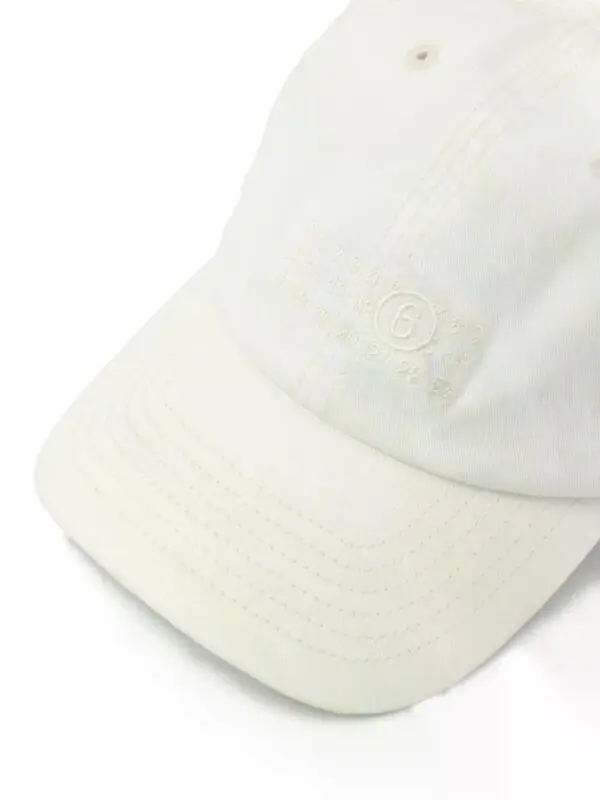 MAISON MARGIELA Logo Baseball Cap - White